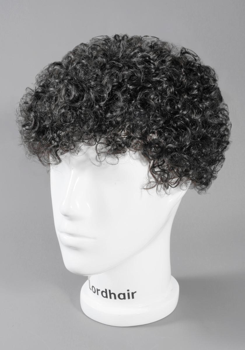 10mm Curl Super Thin Skin Stock Mens Super Thin Skin Hair Pieces