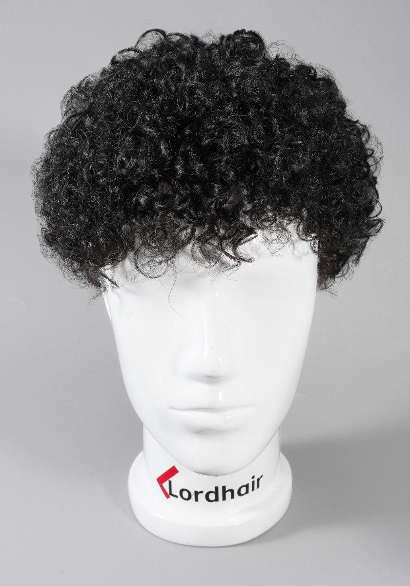 10mm Curl Super Thin Skin Stock Mens Super Thin Skin Hair Pieces