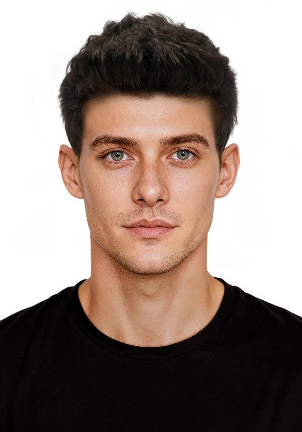 Pre-Cut Hairpiece with Modern Undercut and a Textured Top