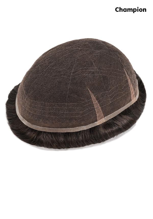 Lordhair Men’s Hair System with Bangs Hairstyle in Stock