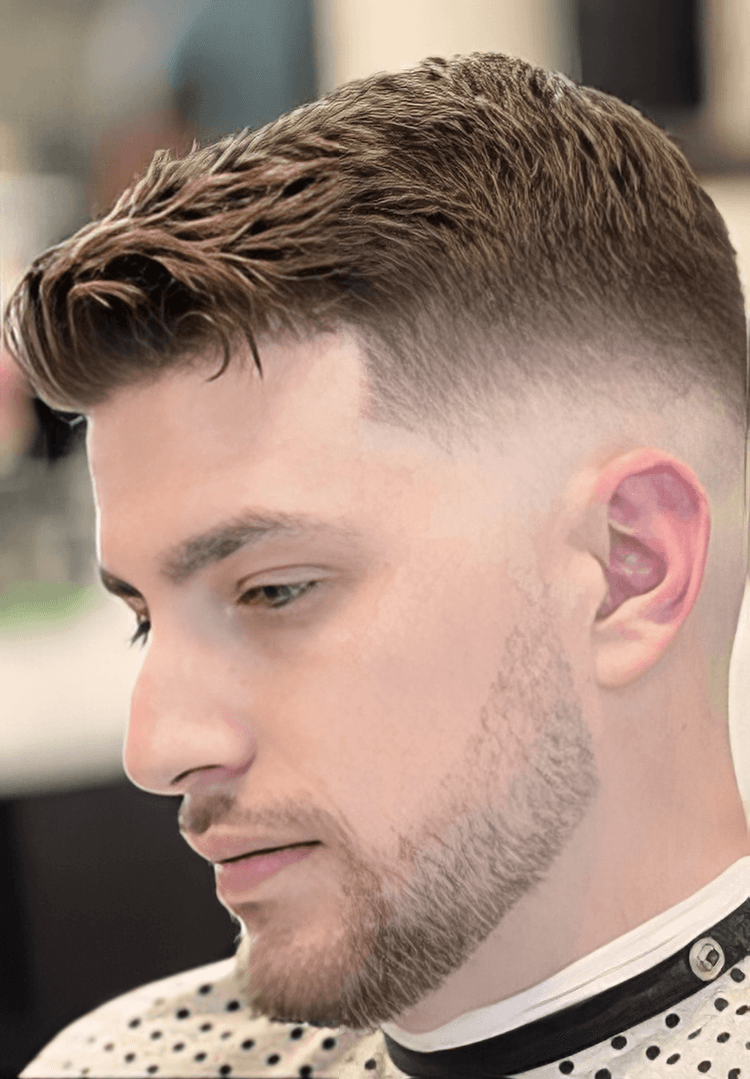 Short Quiff Hair System for Men - Pre-Styled and Ready to Wear