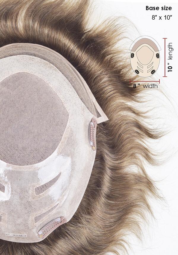 Men’s Clip Hair Patch with a Lace Front | Clip-On Hair System