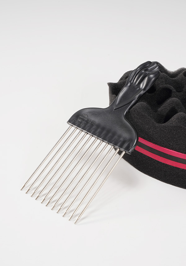 Lordhair Man Weave Afro Toupee Comb