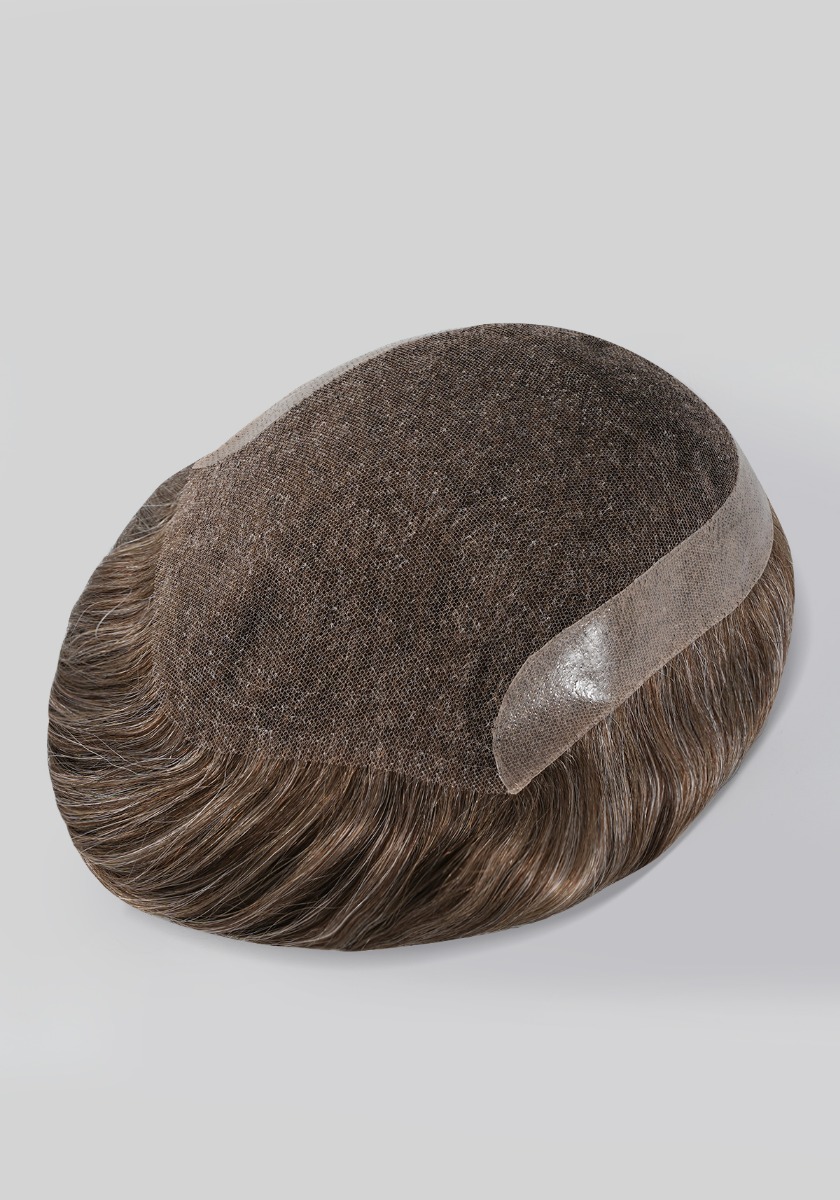 Breathable French Lace Mens Hair Systems Natural Looking