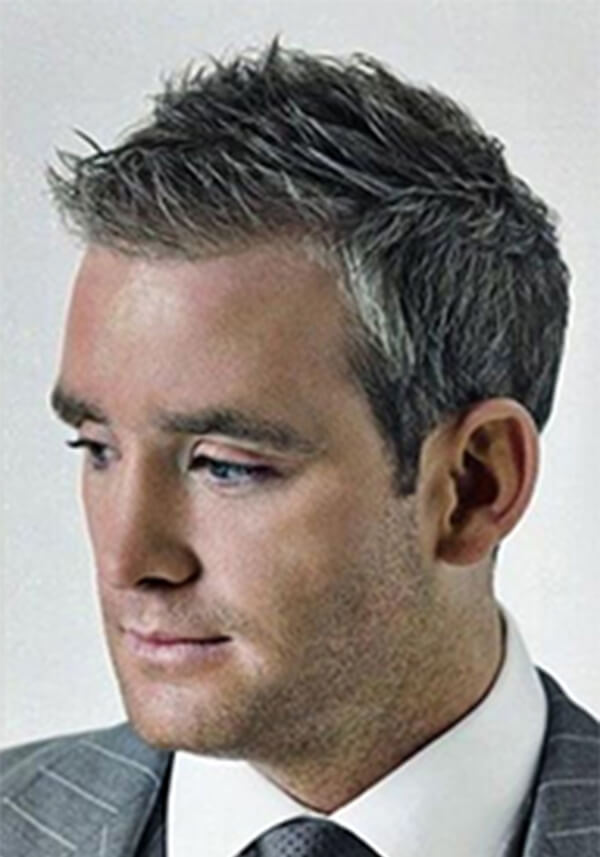 Pre-styled SuperSkin-V 0.06mm Men's Hair System