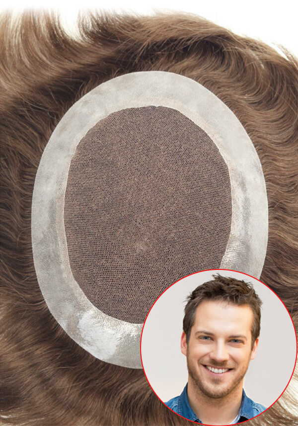 Breathable French Lace Hair Replacement System Online Sale