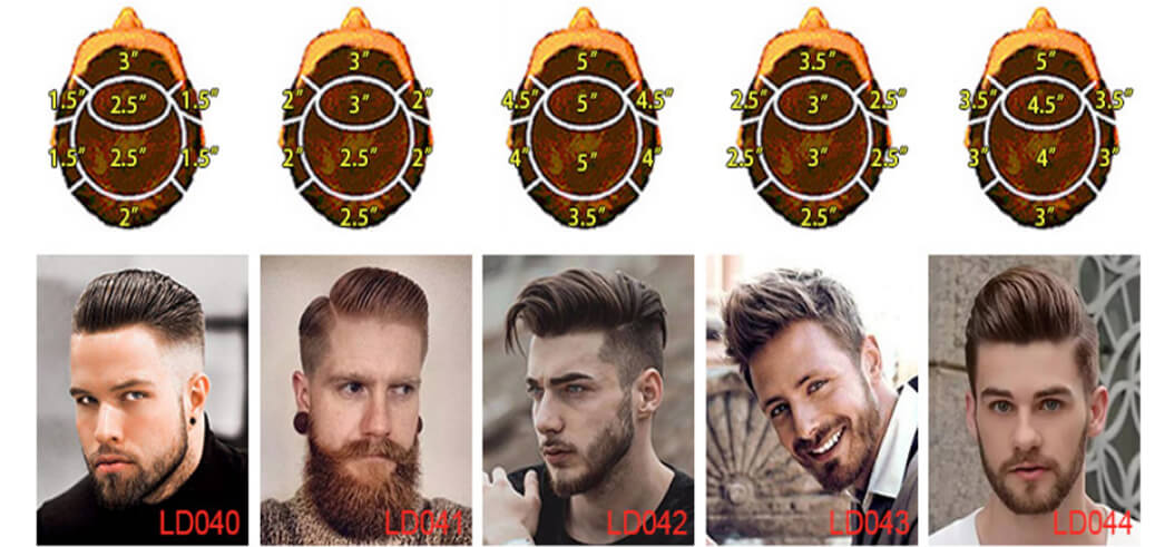 Hollywood lace: Men’s Clip Hair System with Lace Front