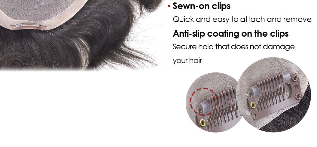 Brilliant Men’s Hairpieces for Thinning Hair with Clips