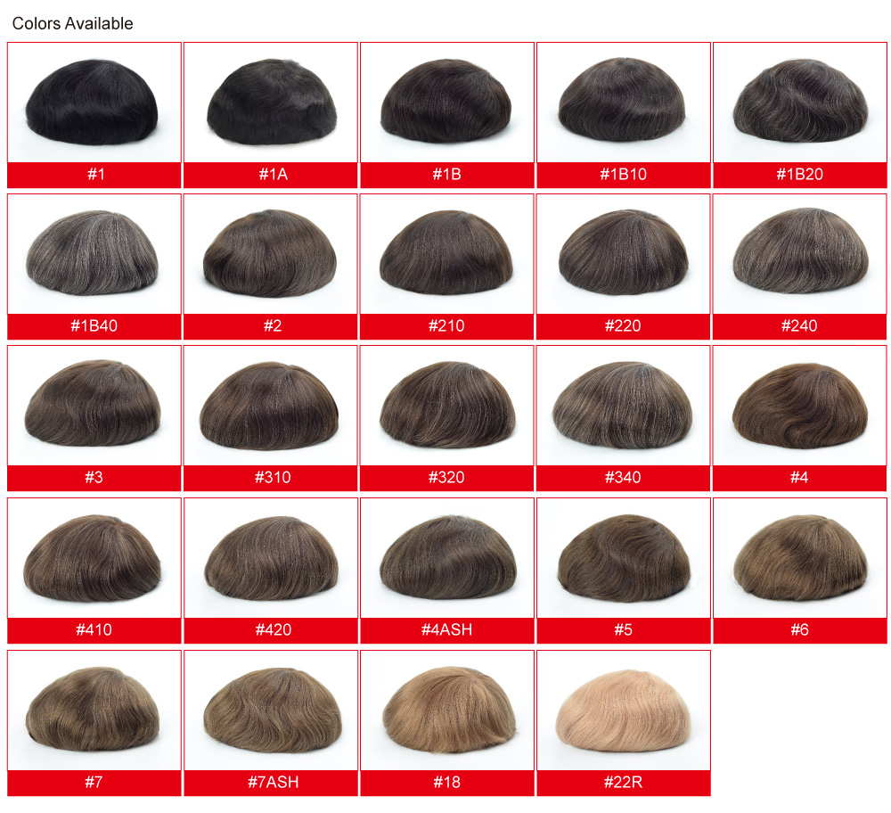 Most Natural Ultra Thin Skin V-looped Stock Hairpiece for Men | Lordhair